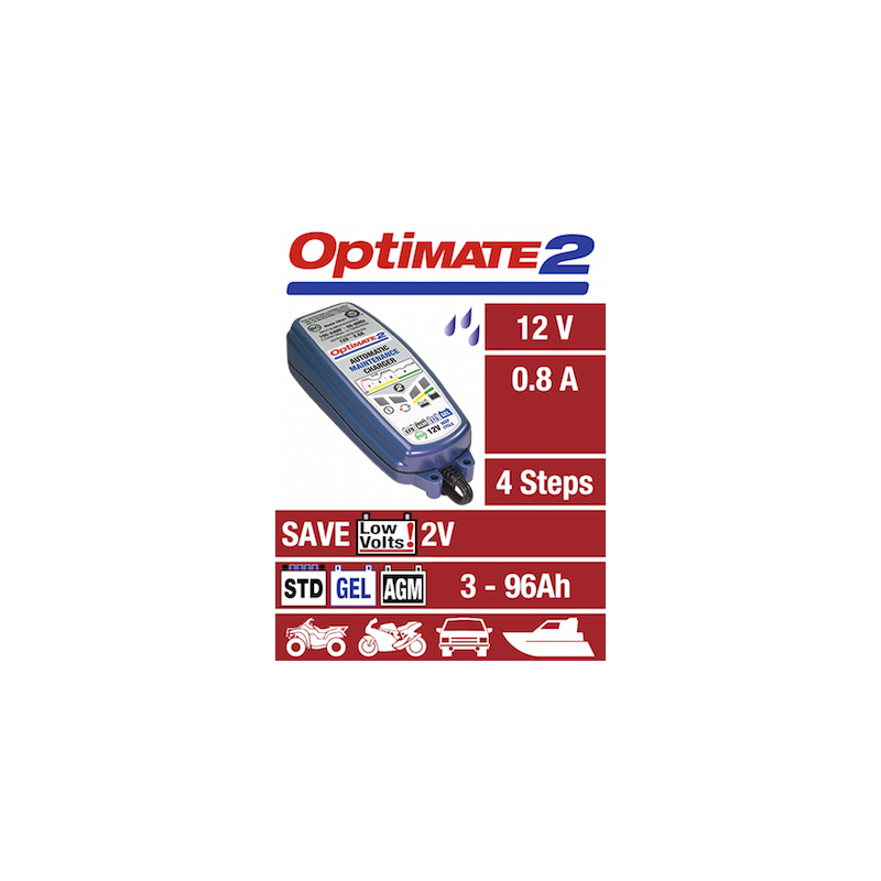 OPTIMATE 2 BATTERY CHARGER - TM420 - Sharwoods Bike Tyre Online