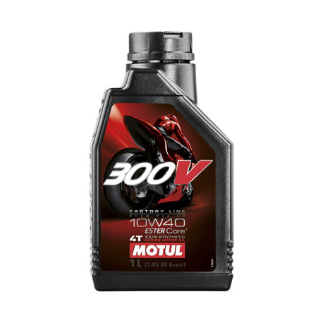 MOTUL 300V 10W40 FACTORY LINE ROAD RACE 4T (1L) - Sharwoods Bike Tyre Online